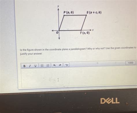 Is The Figure Shown In The Coordinate Plane A Parallelogram Why Or Why