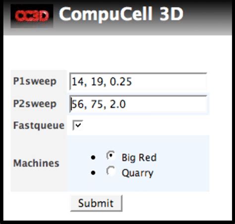 Mock Up For Parameter Input And Job Submission Download Scientific Diagram