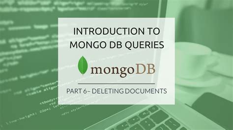 Mongodb Queries Part 6 Delete Documents Youtube