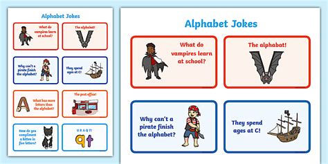Alphabet Jokes Matching Cards Educational Resource