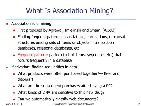 Ppt Chapter 5 Mining Association Rules In Large Databases Powerpoint Presentation Id2948763