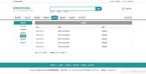 基于springboot体育新闻资讯网站系统设计与实现 Csdn博客