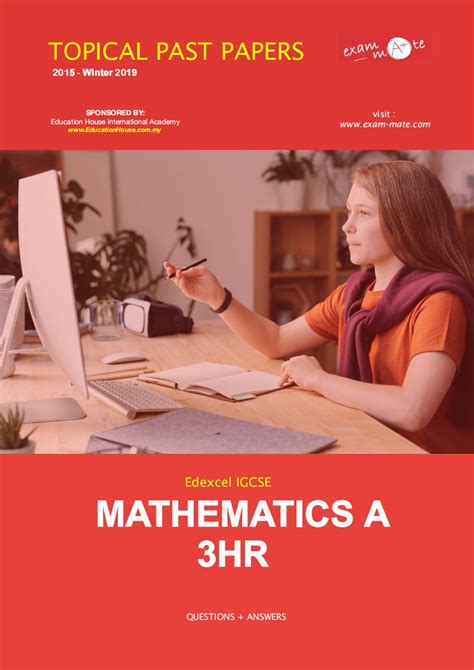 Edexcel Igcse Mathematics A Topical Past Papers