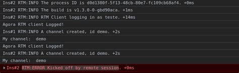 Rtmerror Kicked Off By Remote Session Web Version · Issue 90 · Agoraiortm · Github