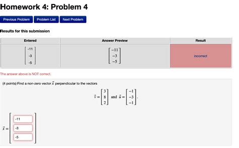 Solved Homework 4 Problem 4 Previous Problem Problem List