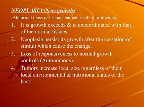 Neoplasia Pptpptx By Dr Abhishek Jindal Pptx