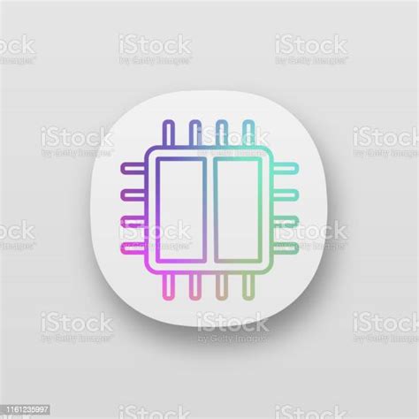 Dual Core Processor Icon Stock Illustration Download Image Now Cpu