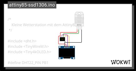 Attiny85 Ssd1306 Ino Copy Copy Wokwi ESP32 STM32 Arduino Simulator