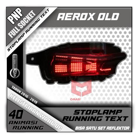 Jual Stoplamp Running Text Aerox Old 40 Mode Setting Apk Shopee Indonesia