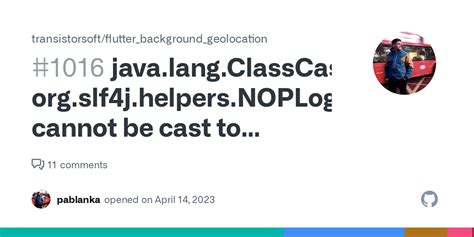 java lang classcastexception org slf4j helpers noplogger cannot be
