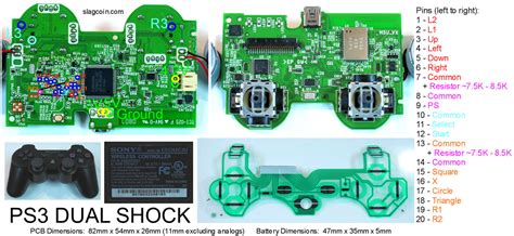 Ps3 Controller Circuit Board Schematic Diagram