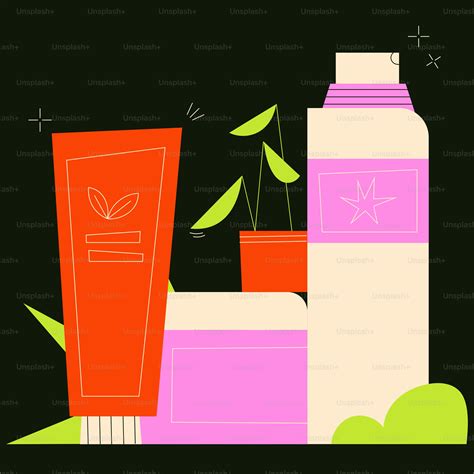 검은색 배경에 자외선 차단제 한 병과 자외선 차단제 튜브 벡터 Unsplash의 스킨케어 루틴 이미지