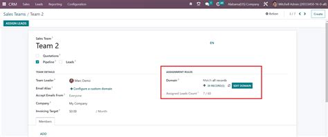 Settings In Odoo 16 Crm Odoo V16 Enterprise Edition Book