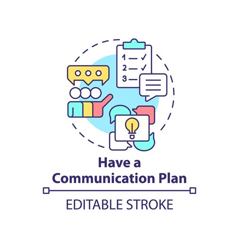 Have Communication Plan Concept Icon Project Communication Management