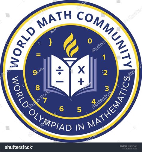 Math Education Logo Template Illustration Stock Vector Royalty Free