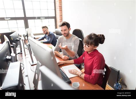 Developing Programming And Coding Technologies Website Design Programmer Working In A Software