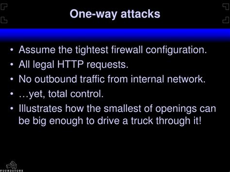 Ppt One Way Hacking Futility Of Firewalls In Web Hacking Powerpoint Presentation Id 344029