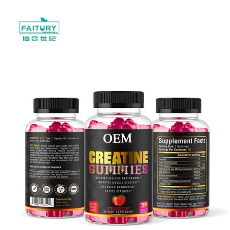 Faitury Private Label Create Creatin Gummies Creatine Monohydrate