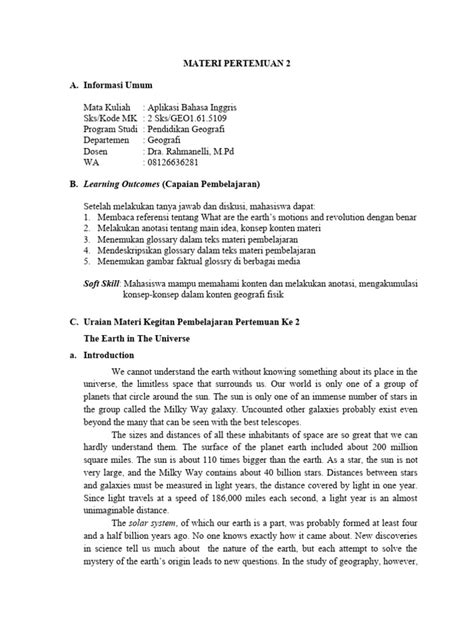 sap pertemuan ke 2 pdf planets solar system