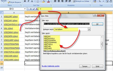 Excel Fonksiyonları