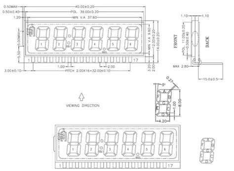 TN Positive LCD Module Digit Segment Display