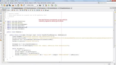 Java Leer Informacion De Una Bd Sqlserver
