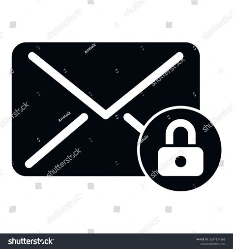 Secured Mail Icon Simple Vector Cipher Stock Vector Royalty Free 2297824191 Shutterstock