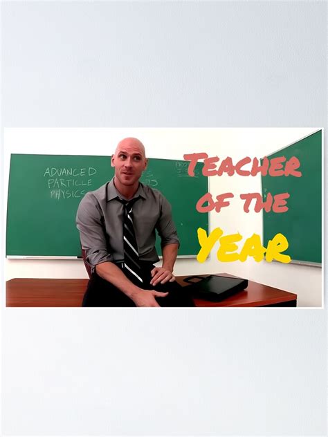 Teacher Johnny Sins Poster For Sale By Sins Shop Redbubble