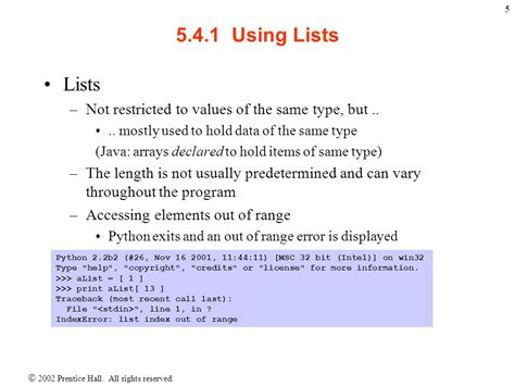 2002 Prentice Hall All Rights Reserved Sequences Sequence Also Called