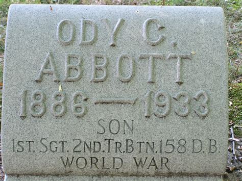 Ody Cleon Abbott 1886 1933 Find A Grave äreminne