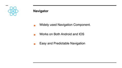 Navigation In React Native Ppt