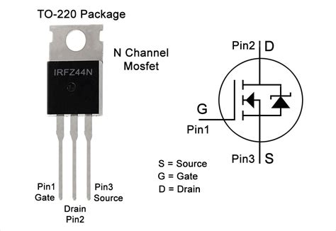 transistor irfz44n 3 pcs