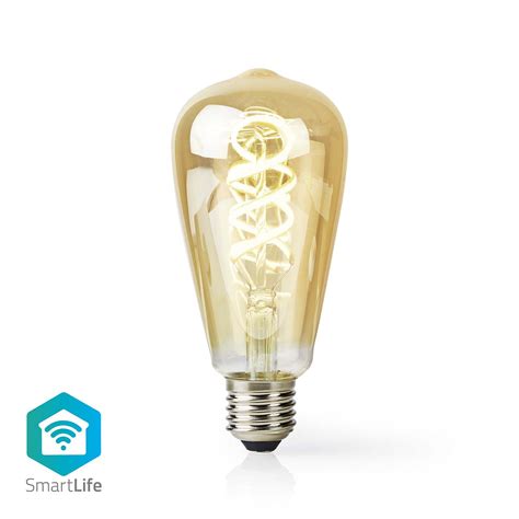 SmartLife LED Filament Bulb Wi Fi E27 360 Lm 4 9 W Warm To Cool White 1800 6500 K