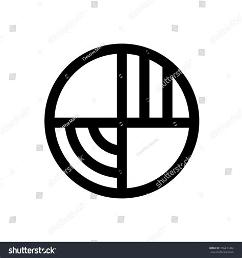 Pie Chart Vector Outline Icon Stock Vector Royalty Free