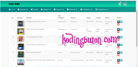 Source Code E Commerce Toko Buku Berbasis Web Mobile