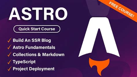 Astro Quick Start Course Build An Ssr Blog Youtube
