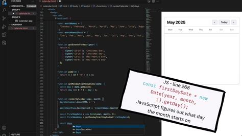 Build A Responsive Calendar With Html Css And Javascript Codedasher Youtube
