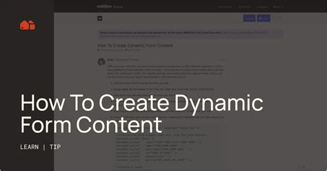 How To Create Dynamic Form Content Tip No Code Supply Co