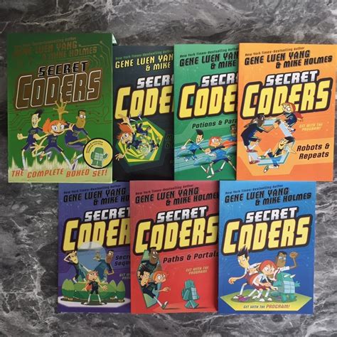 หนังสือการ์ตูนภาษาอังกฤษสำหรับเด็ก เกี่ยวกับการเขียนโปรแกรม Secret Coders Boxset Shopee Thailand