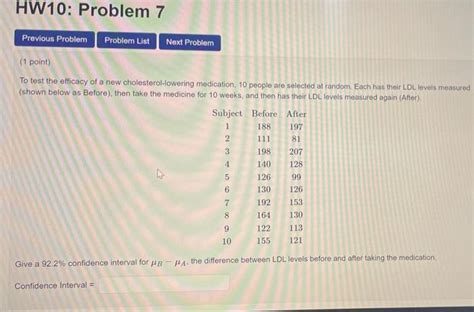 Solved Hw10 Problem 7 Previous Problem Problem List Next