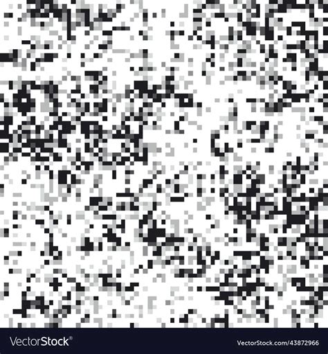 Monochrome Pixel Mosaic Pattern Royalty Free Vector Image