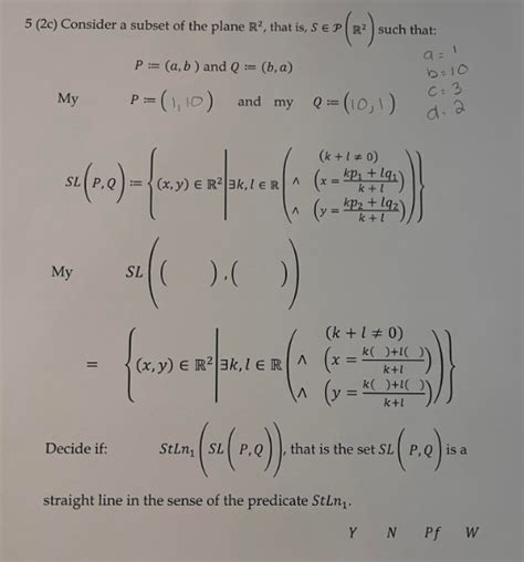 Solved C Consider A Subset Of The Plane R That Is Chegg