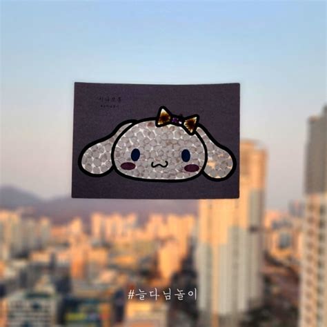 🌸봄놀이 꽃잎붙여 시나모롤 만들기 무료도안 네이버 블로그