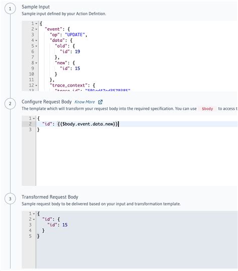 Event Trigger Transformations Configure Request Body Error · Issue 7961 · Hasuragraphql Engine
