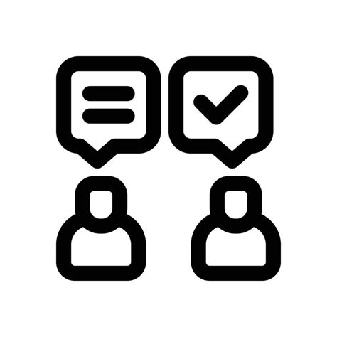 Negotiation Line Icon Clean And Minimalist Icon For Websites Mobile Apps Presentations And