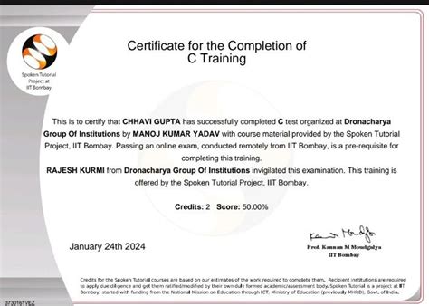 Certification Cprogramming Iitbombay Learningjourney Chhavi Gupta