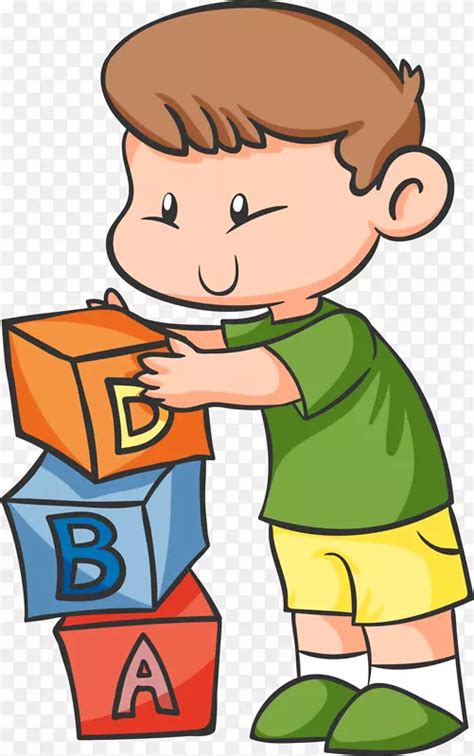 微笑卡通积木男孩png图片素材下载图片编号yezjoowq 免抠素材网