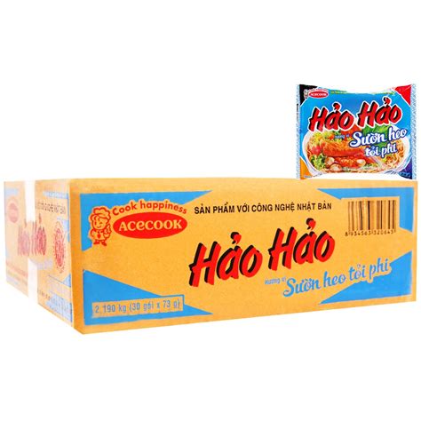 Mua 1 Gói Mì Tôm Hảo Hảo Vị Chua Cay Sa Tế Hành Tím Sườn Heo Gà Vàng Mì