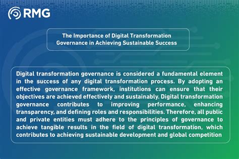 The Digital Transformation Governance Standard The Foundation For Success In Digital Transformation