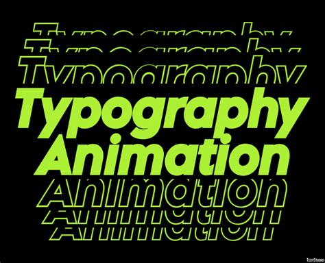 Typography Animation Text Effect And Logo Design Font